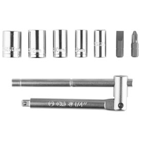 Tusk Folding Mini T-Handle Set – Compact 1/4" Drive Socket & Bit Tool ...