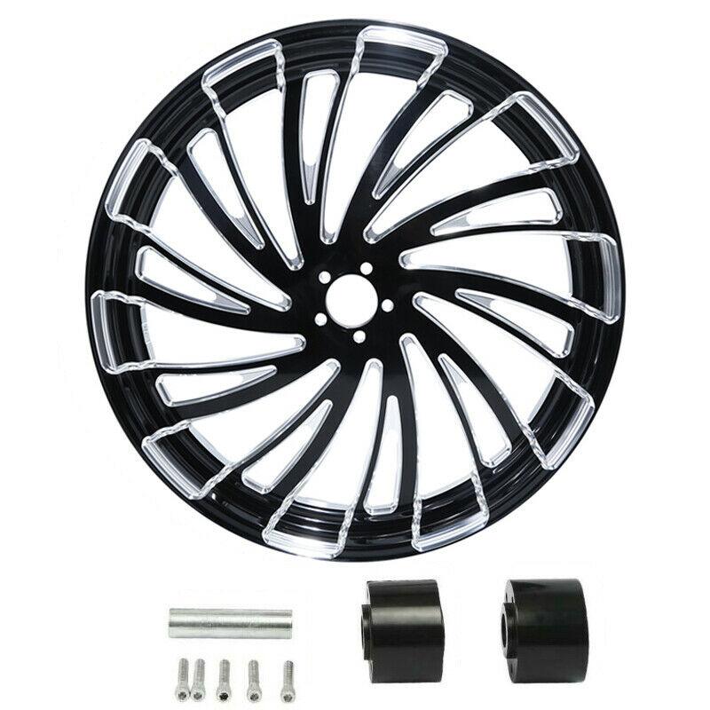 21" Black Front Wheel Rim with Dual Disc Hub – Fits Harley Touring Str ...