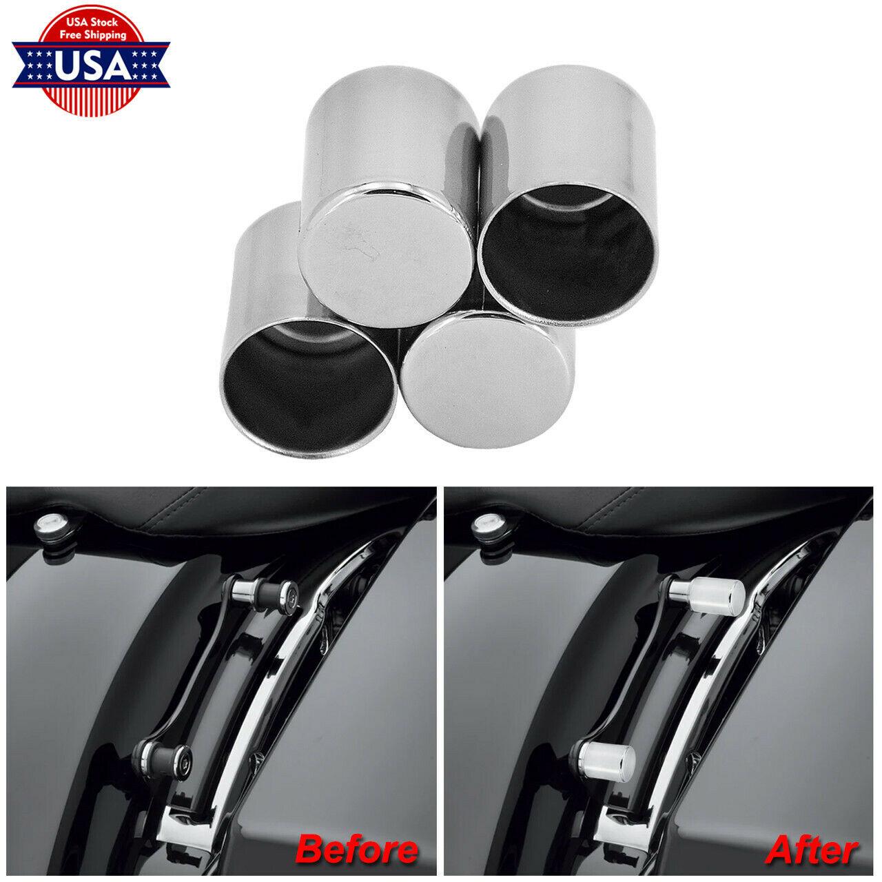 4x Chrome Magnetic Docking Point Covers for Harley Touring 2009–2021 ...