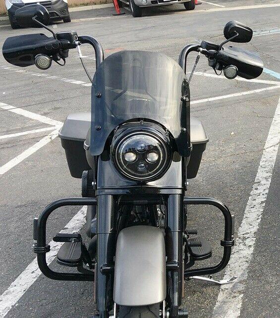 Calsci 11.5" Tinted Shorty Windshield for Harley-Davidson Road King ...