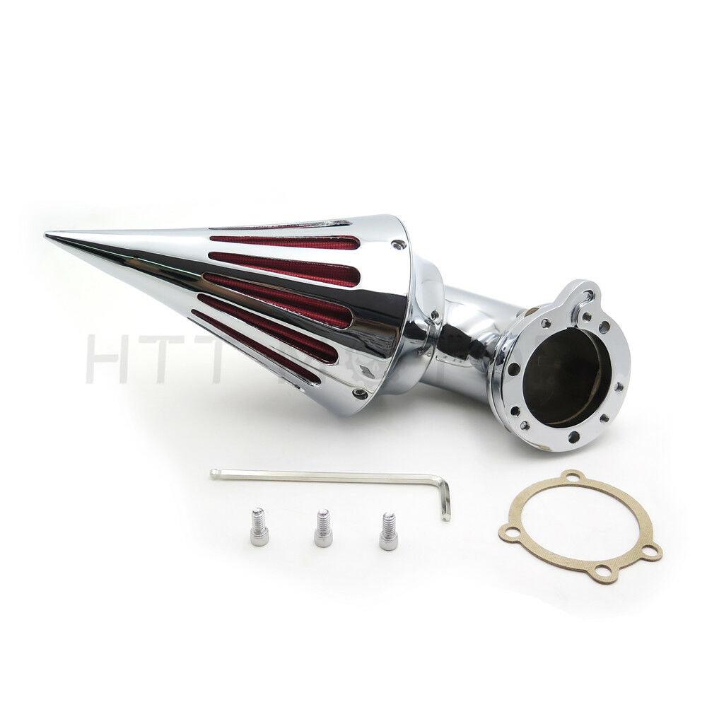 Chrome Spike Air Cleaner Intake Filter Kit for Harley CV S&S Carb EVO ...