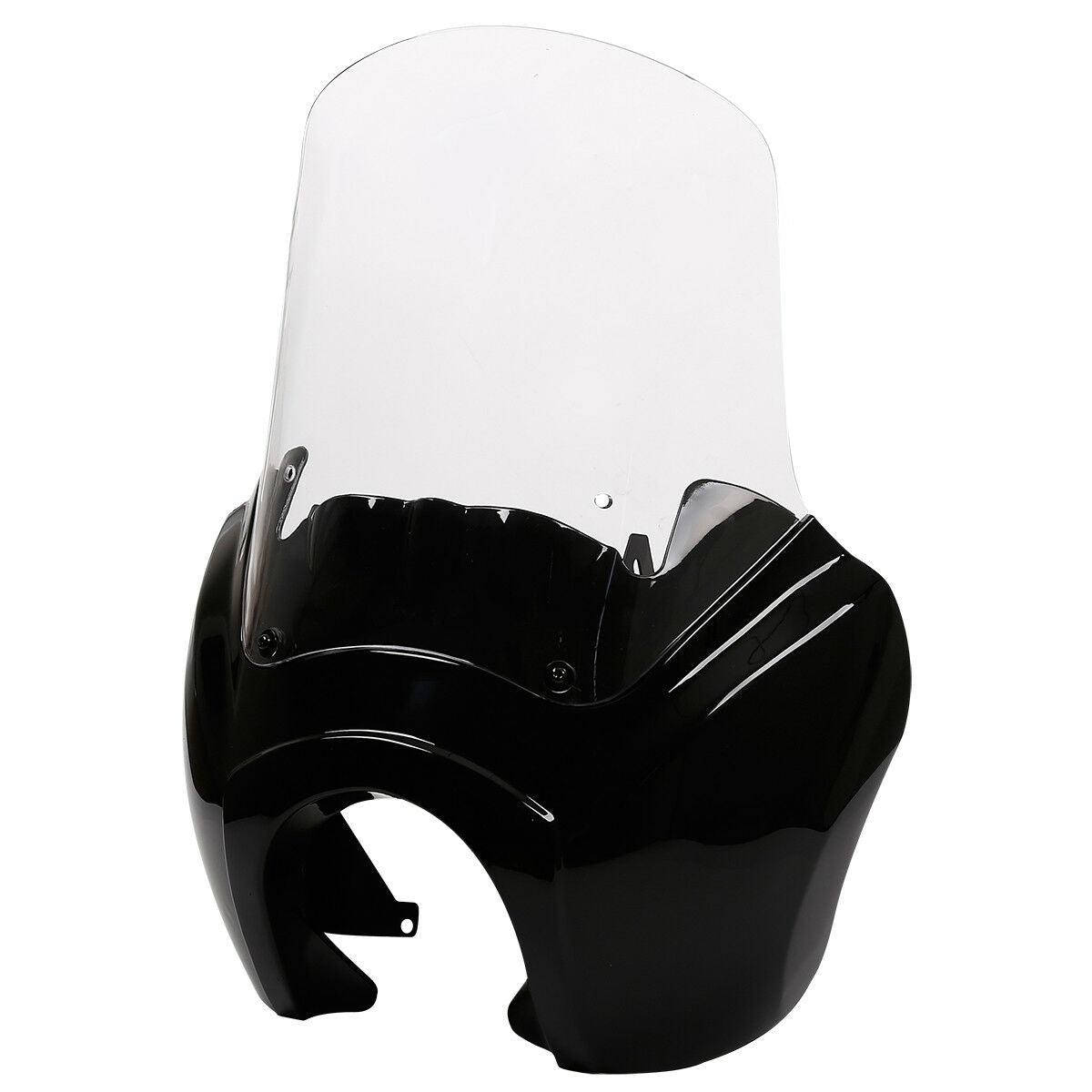 Front Fairing with 15" Clear Windshield for Harley Dyna Wide Glide, Lo ...