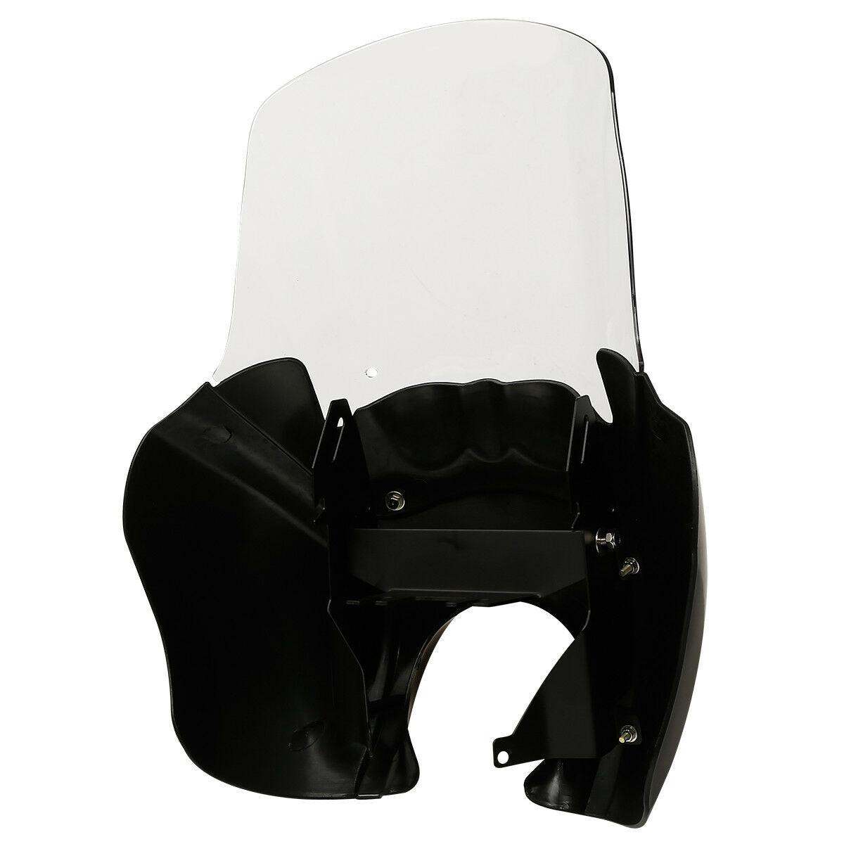 Front Fairing with 15" Clear Windshield for Harley Dyna Wide Glide, Lo ...