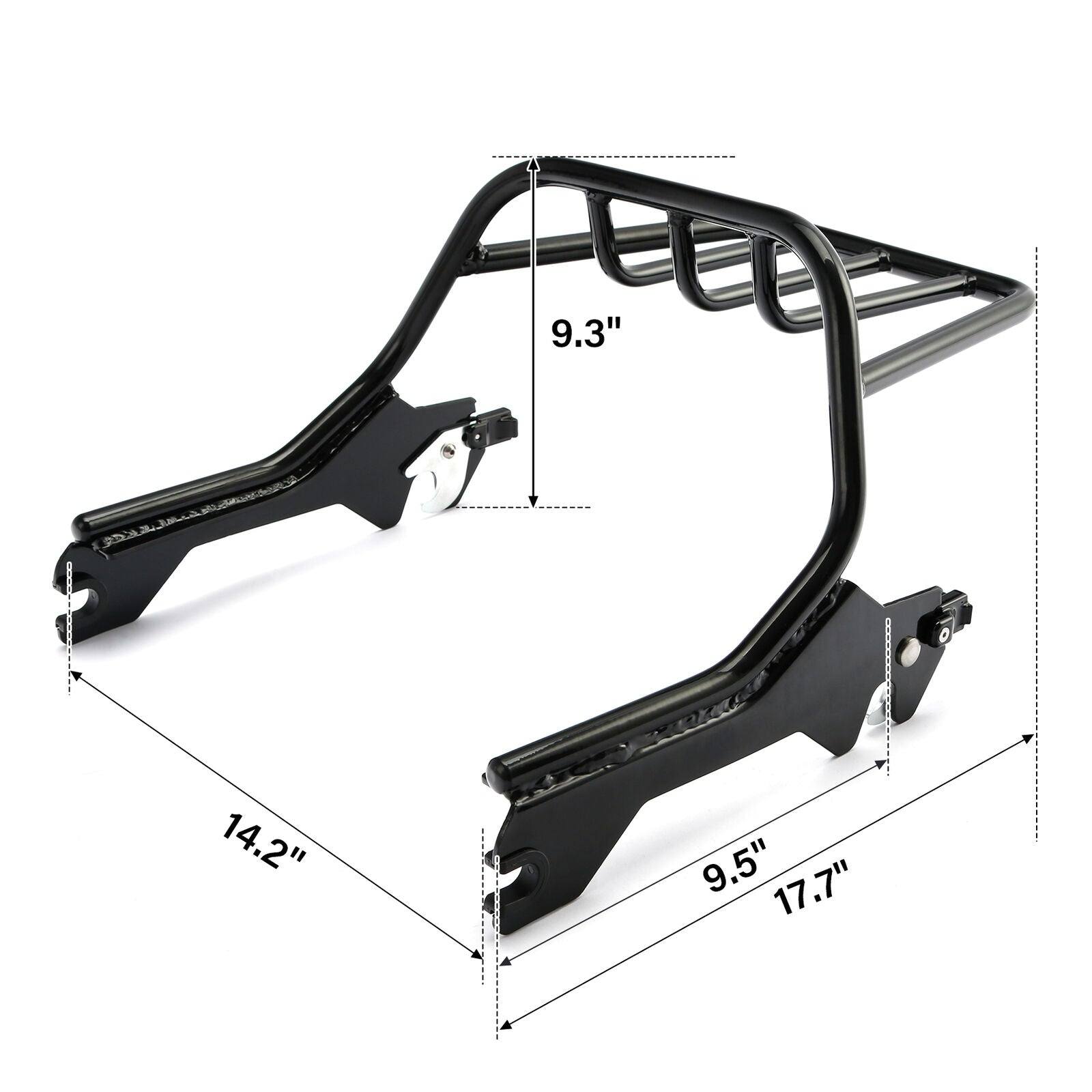 Two-Up Detachable Luggage Rack for Harley Softail Fat Boy 114 & Breako ...