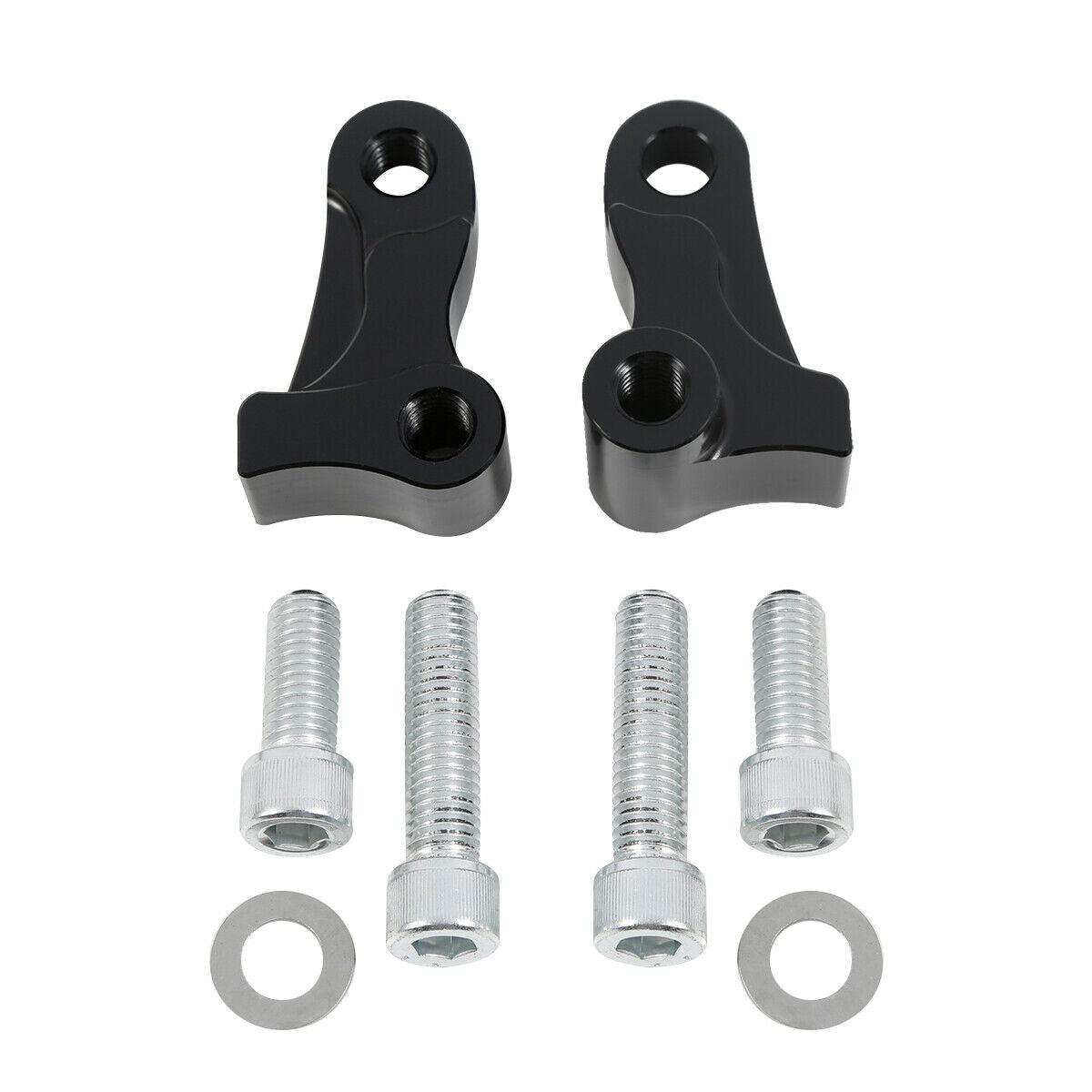 1.75" Black Drop Lowering Kit Fit For Harley Dyna Wide Glide Super Gli ...