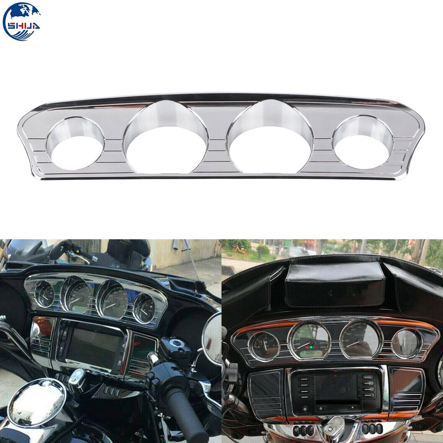 Tri-Line Gauge Trim Fit For Harley Touring Electra Street Glide & Trik ...