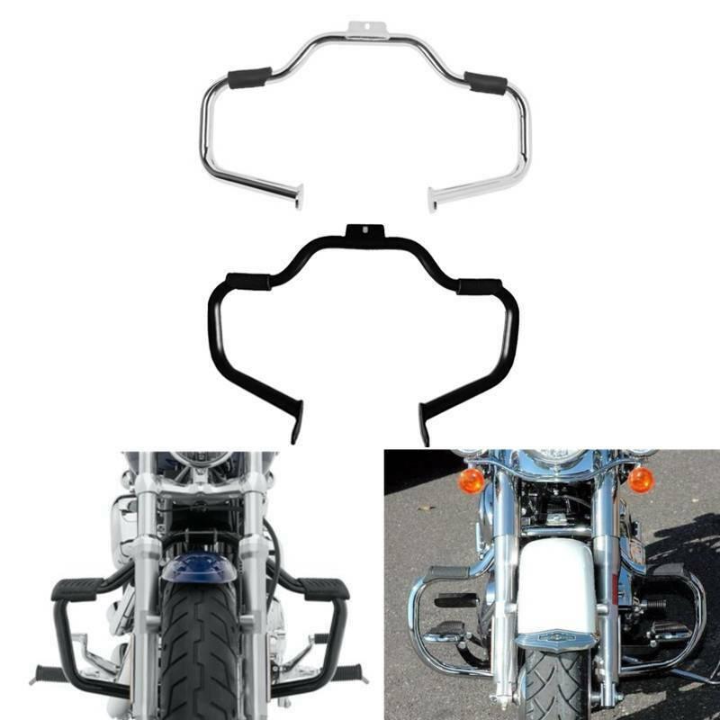 Mustache Highway Engine Guard Crash Bar For Harley Softail Slim Fatboy ...