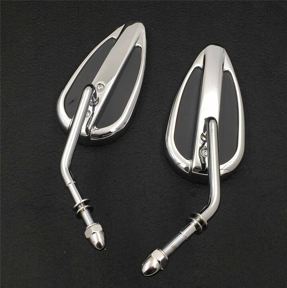 Motorcycle Chrome Teardrop Mirror For Harley Sportster Low Glide Fxrs ...