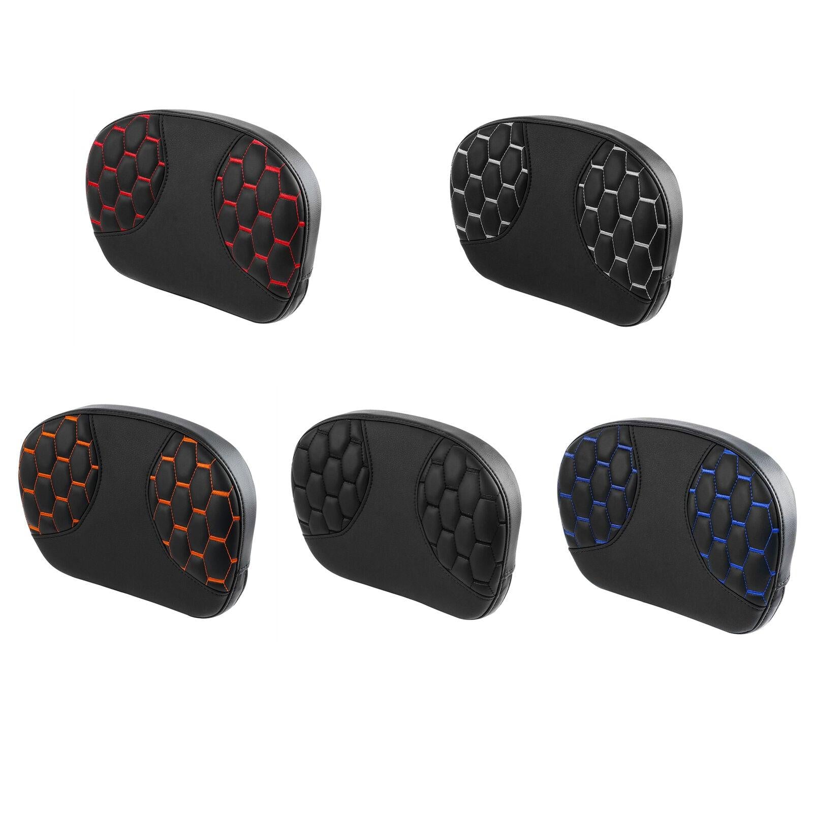 Passenger Sissy Bar Backrest Pad W/ Bracket Fit For Harley Touring Str ...