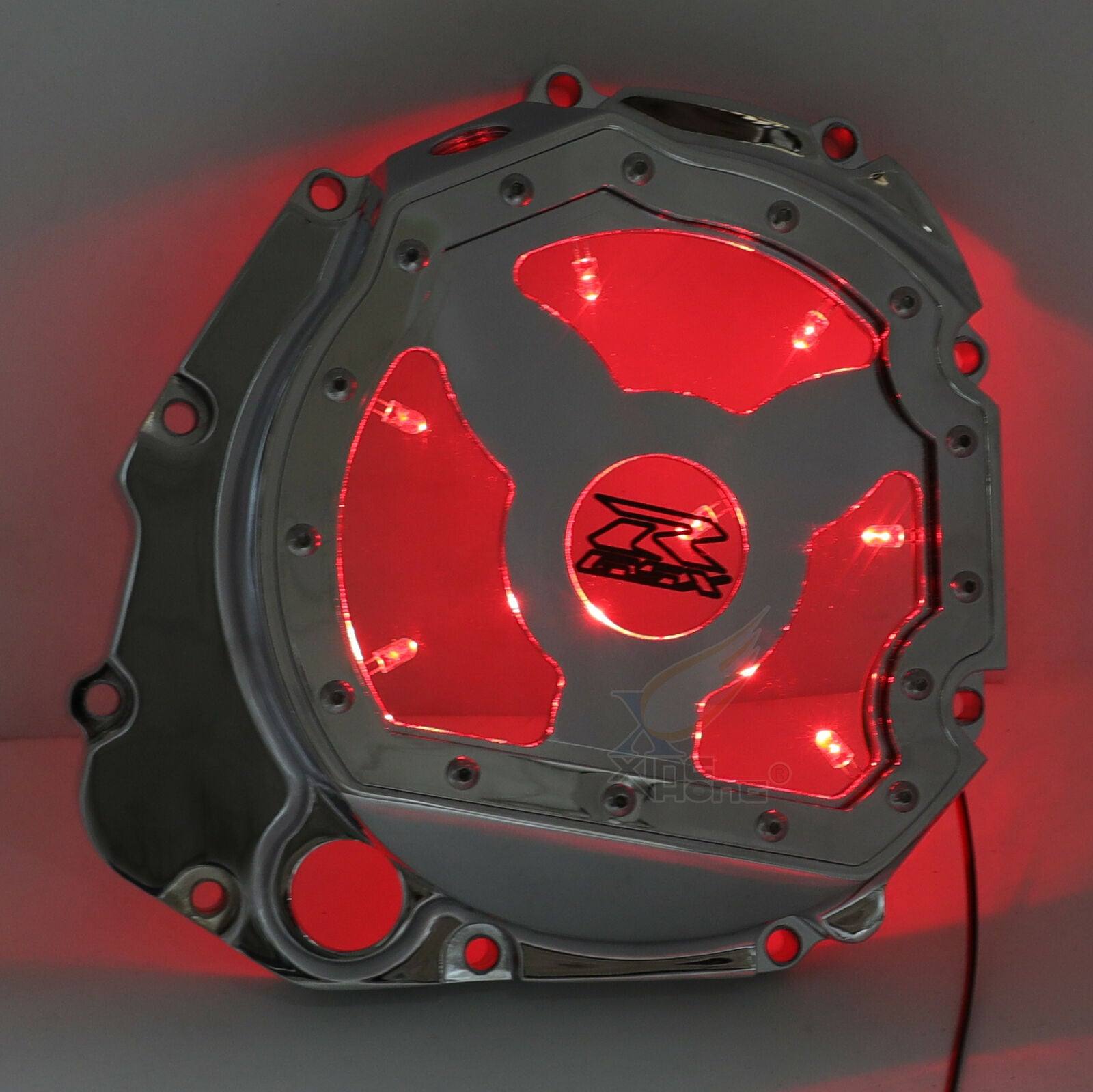 Red LED See through Engine Clutch cover for Suzuki GSXR 01-08 GSXS1000 ...