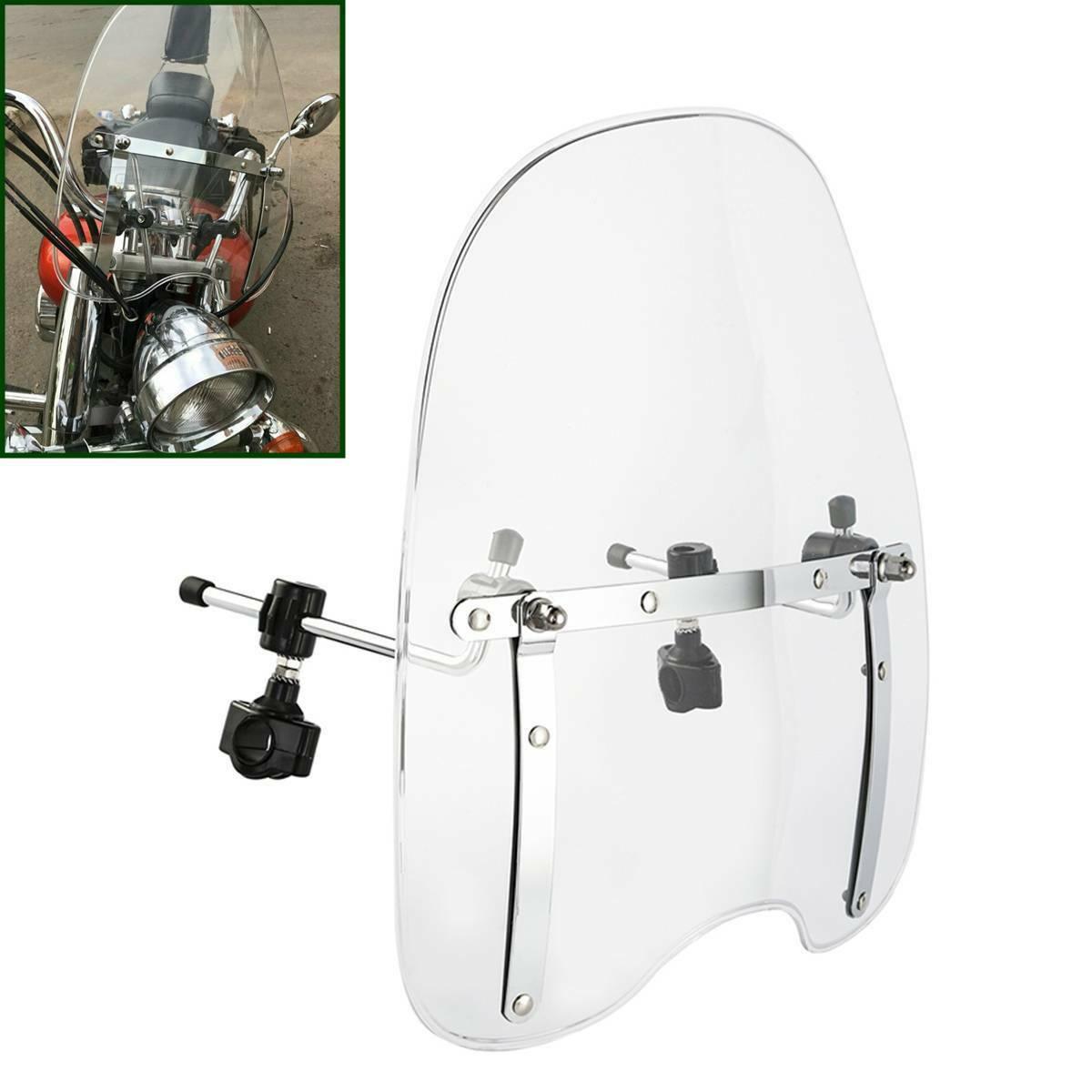 Front Windshield Fit For Harley Softail Sportster XL Dyna 7/8'' 22mm H ...